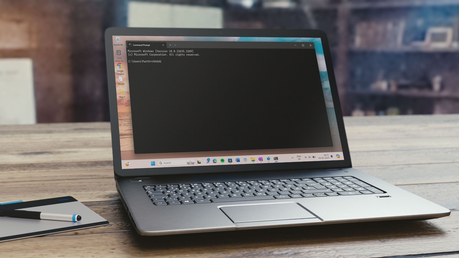 How to use the CHKDSK command in Windows