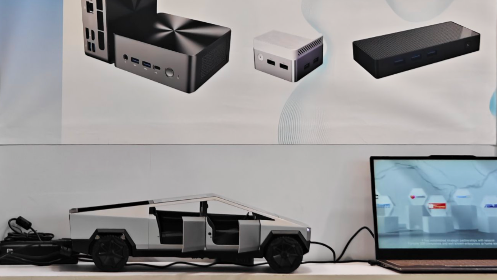 This company stuffed one of its Mini PCs into a miniature Tesla ...