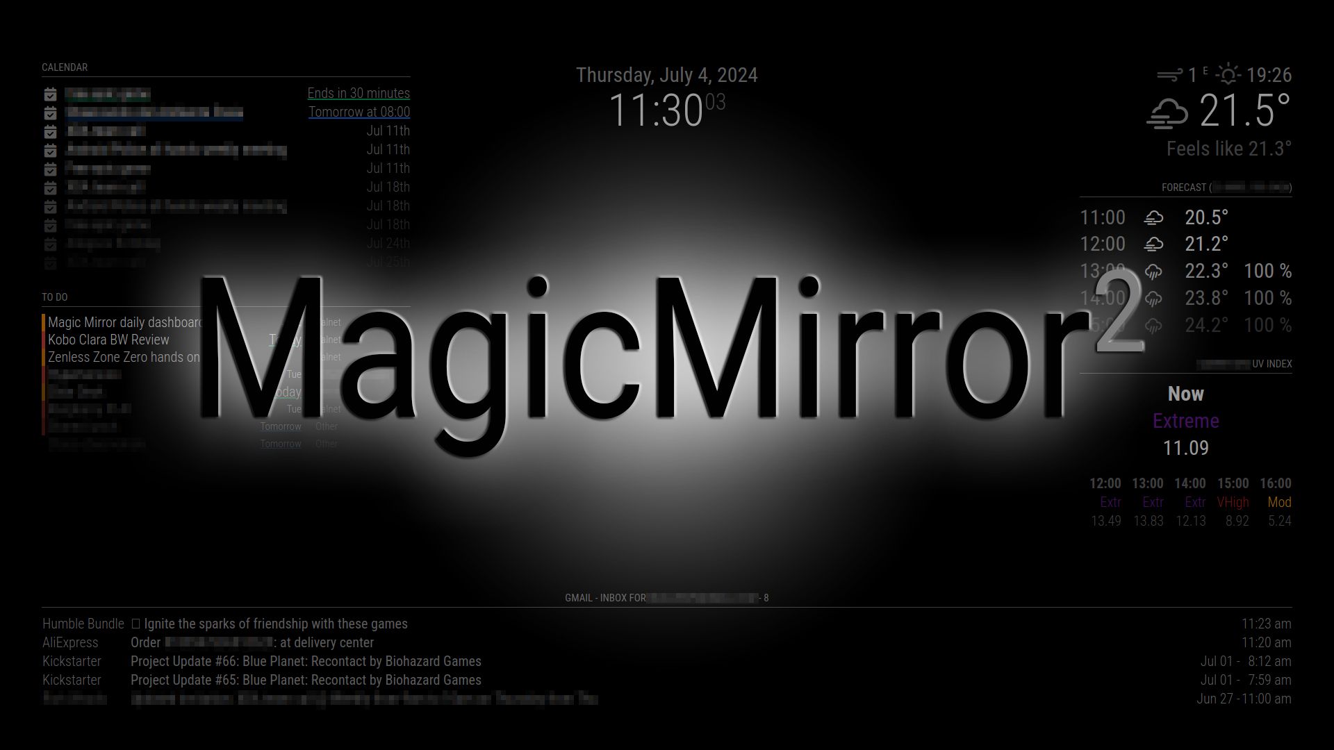 How I customized MagicMirror to make a digital daily dashboard
