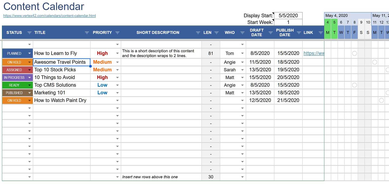 Cute Google Sheets Templates