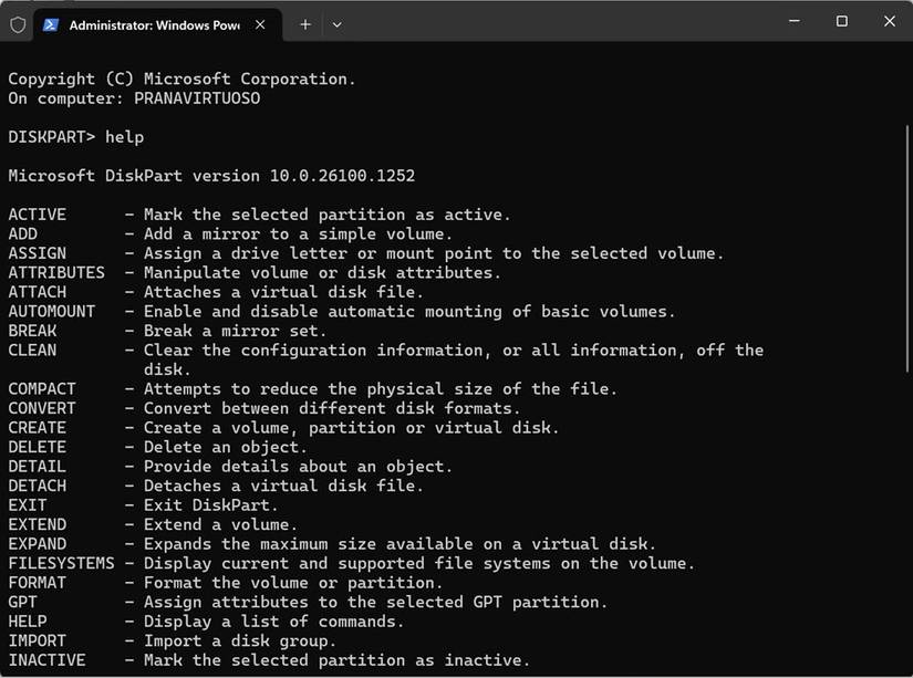 Why you should utilize DiskPart on Windows, and how to use it