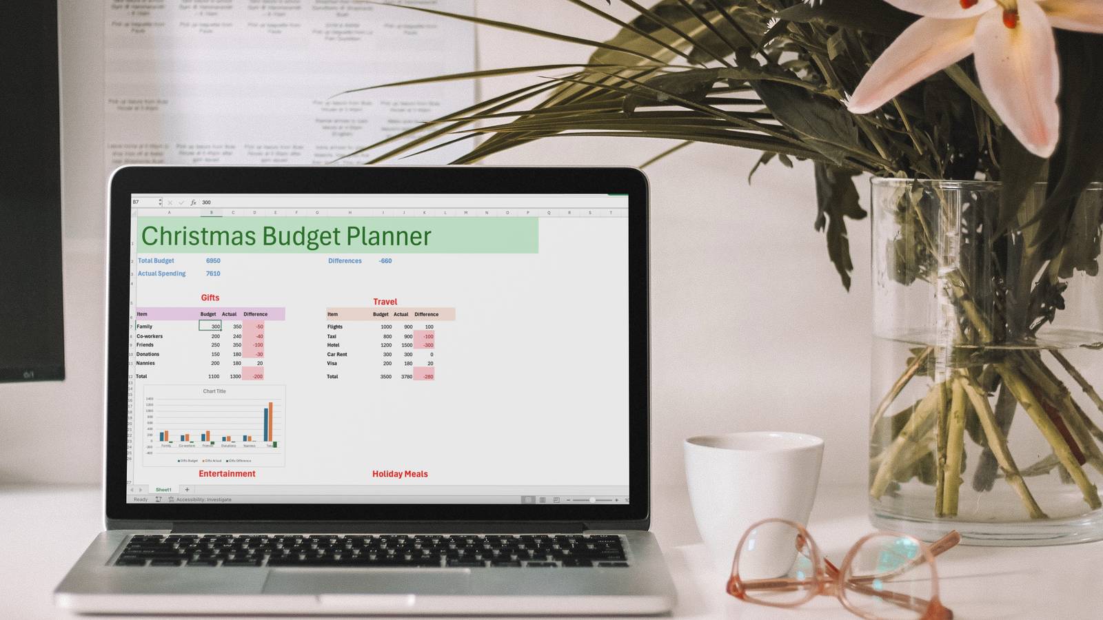 Here is how I created a holiday budget planner in Excel that actually works