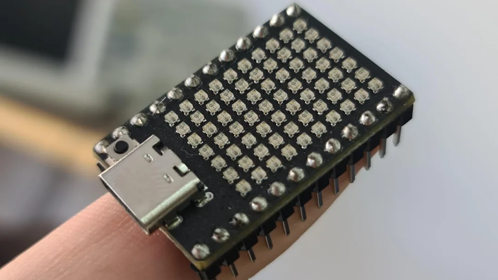 You can help fund this adorable RP2040 board with an LED matrix