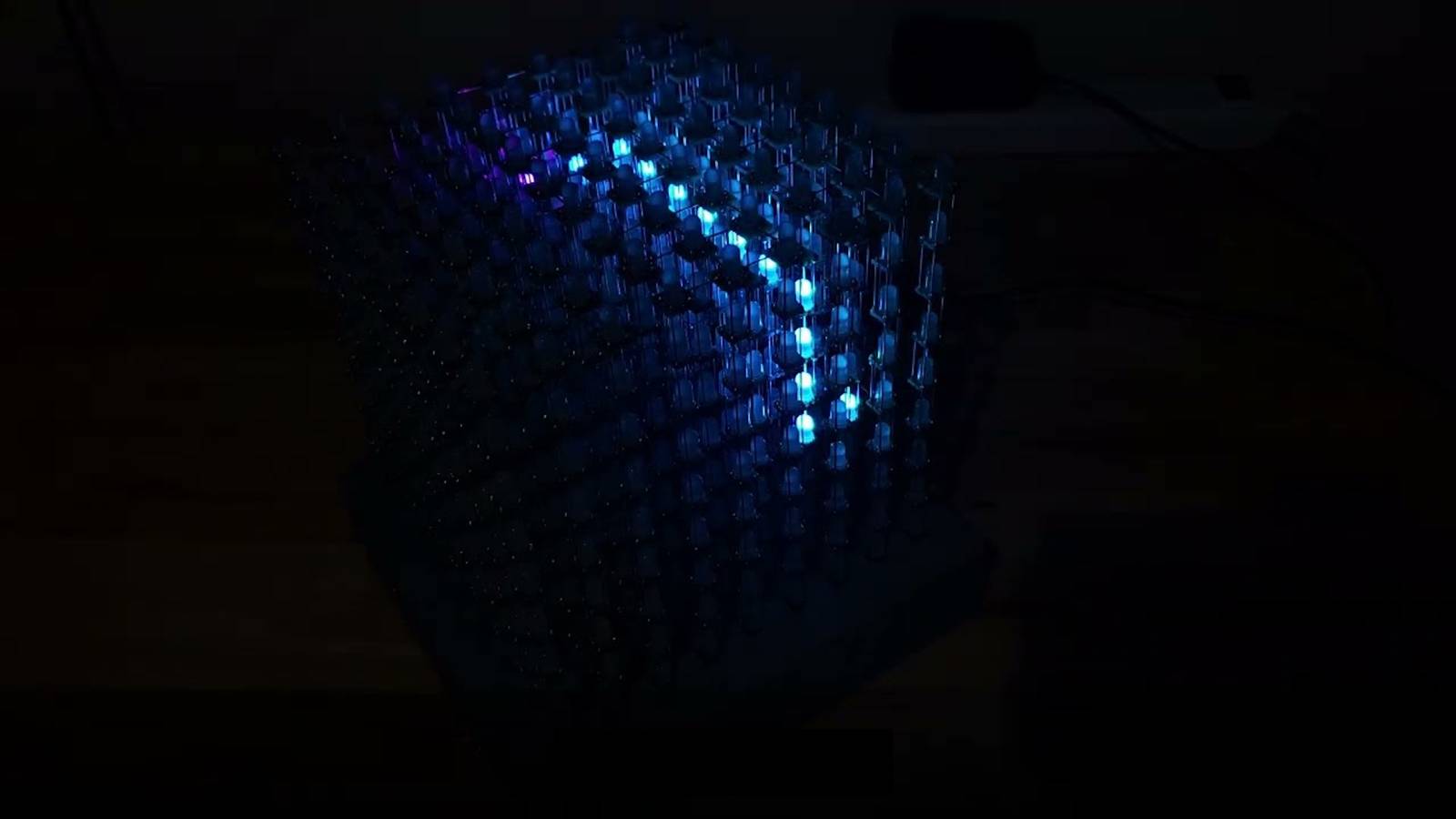 This cool LED cube projects games onto a 9x9x9 grid, and yes, it can play Doom