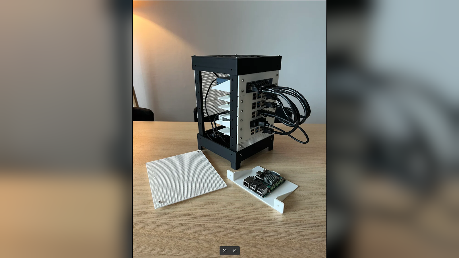 You can 3D print this awesome miniature home lab for Raspberry Pis