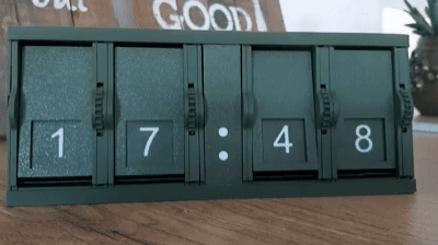 This cool DIY sliding tile clock is probably the best way to tell the time