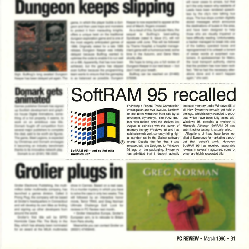The great RAM doubler hoax of the 90s: How SoftRAM scammed over 650,000 ...
