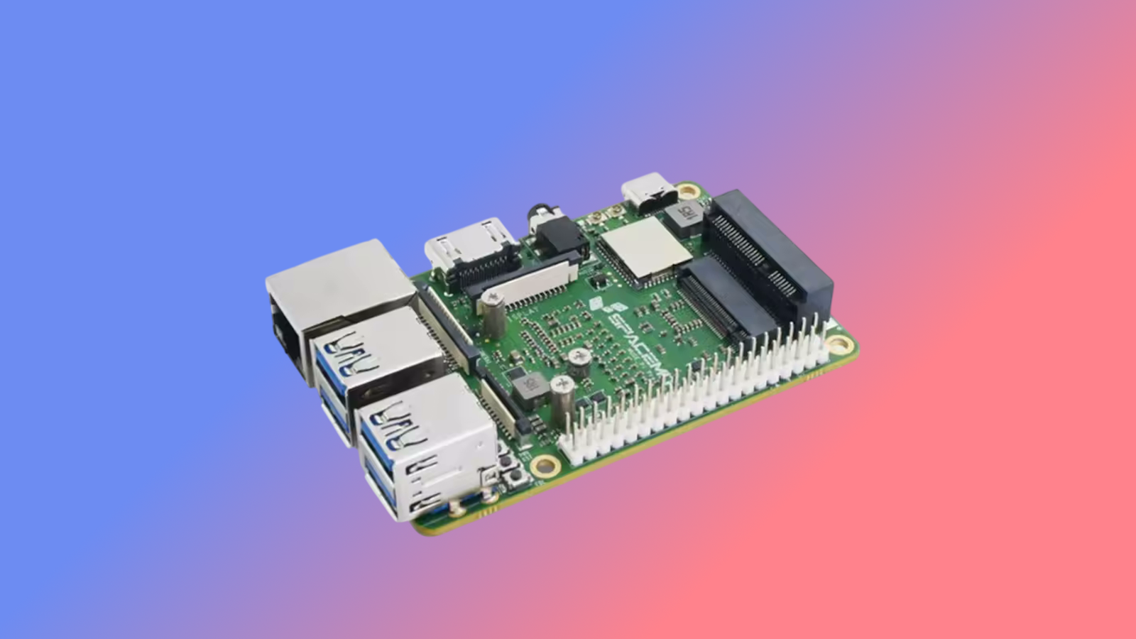 This Muse Pi Pro SBC uses a RISC-V processor and sports a PCIe port