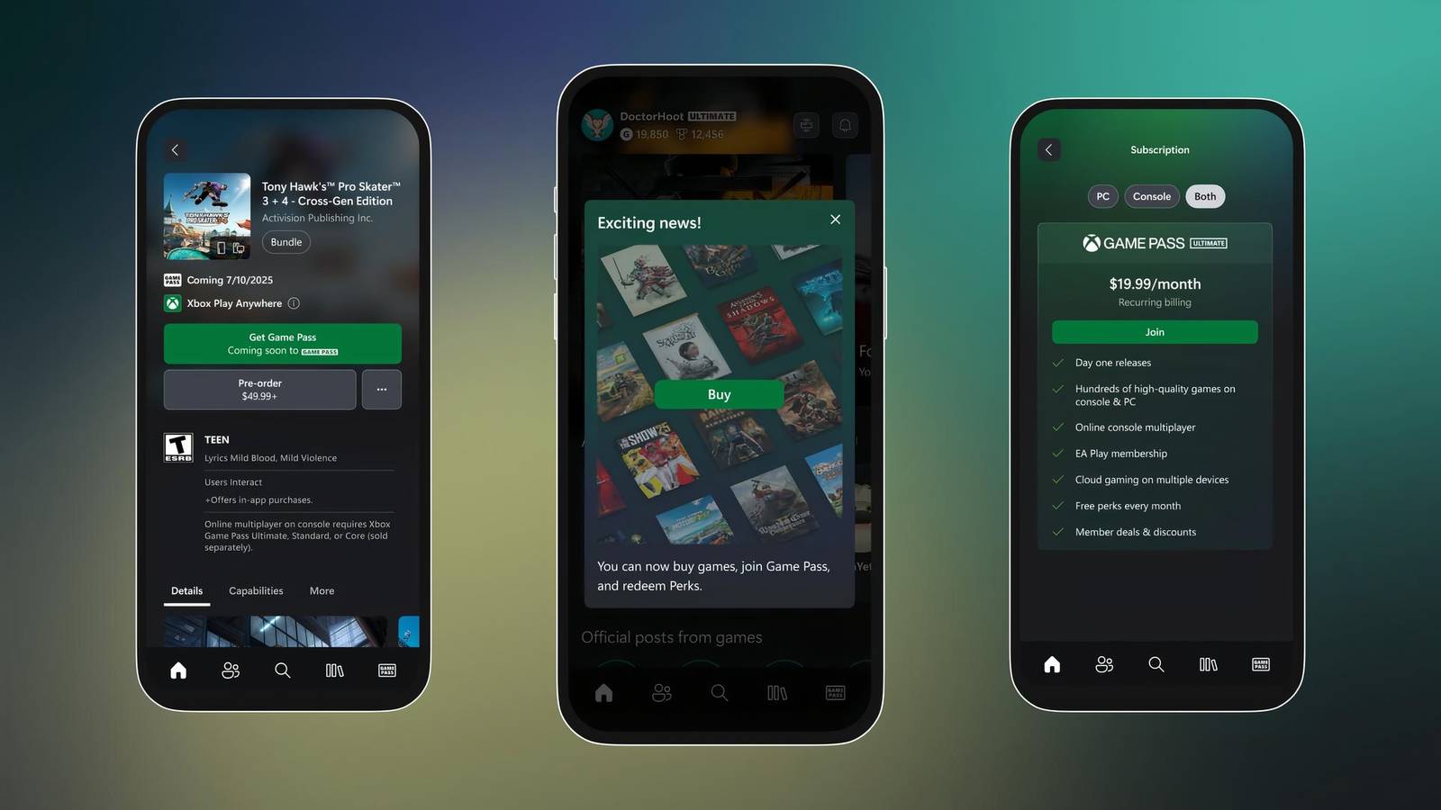 Xbox April update makes it easier to stream games, buy games with app