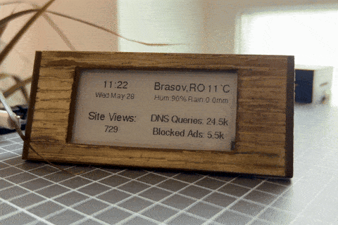 This gorgeous ESP32 e-ink display lets you set up a dashboard to track ...