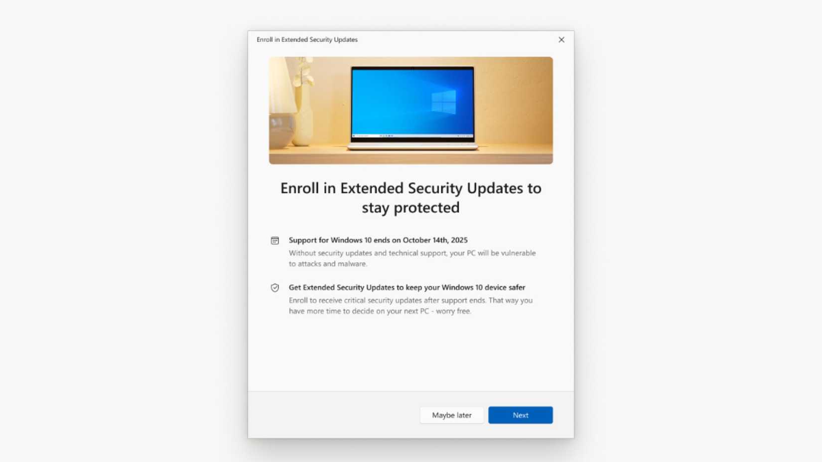 You can stay on Windows 10 for another year for completely free, if you ...