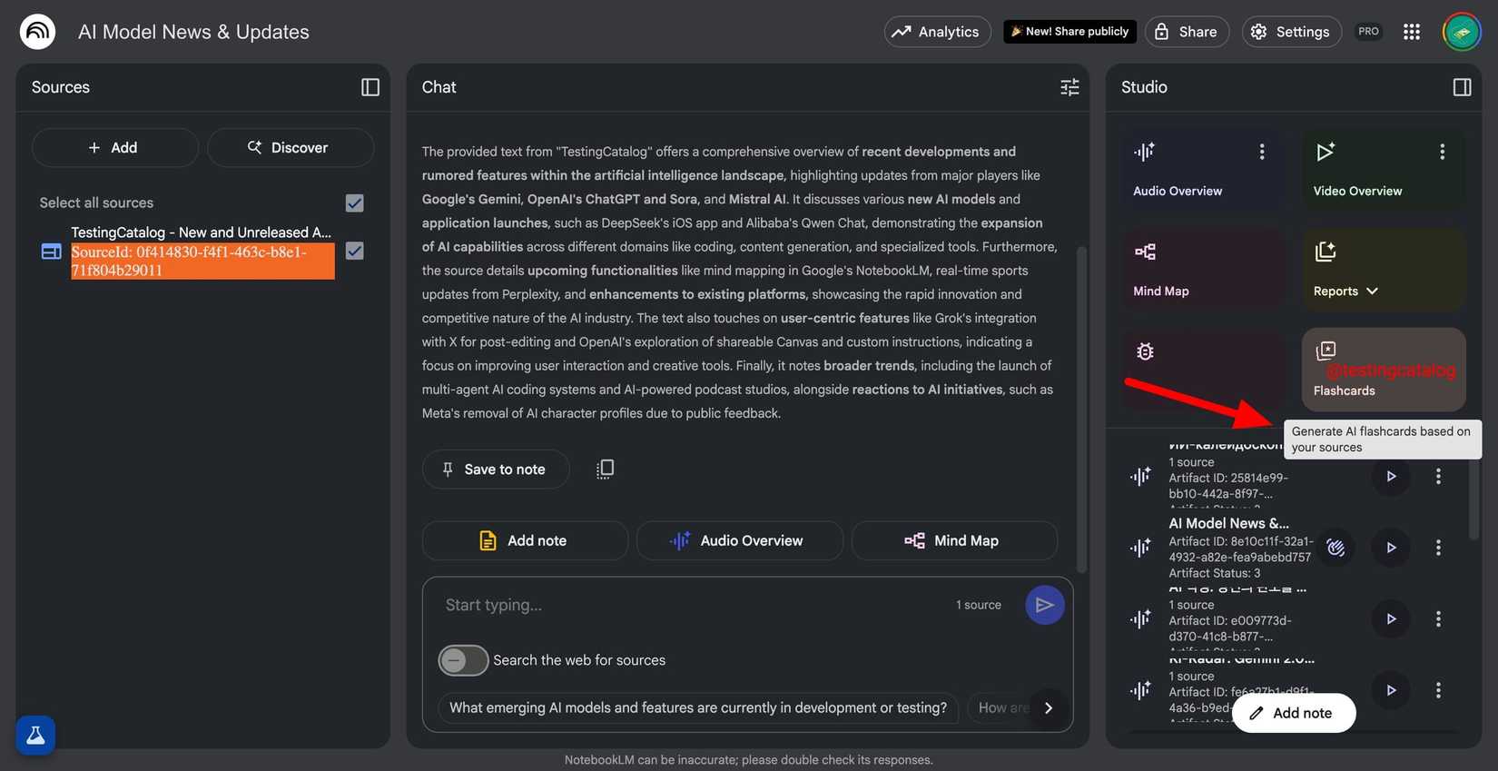 NotebookLM might soon turn notes into flashcards, and I can already ...