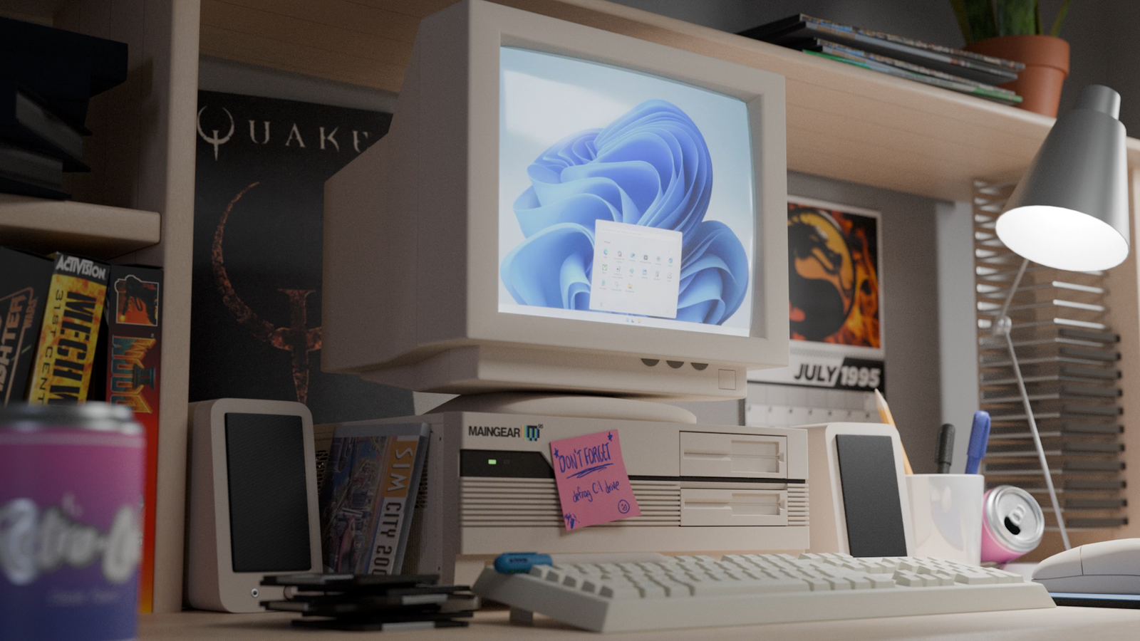 The Maingear Retro95 is an old-school PC with a modern-day hardware ...