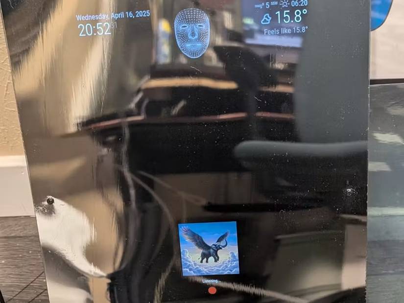 This Raspberry Pi-powered mirror feels like it comes straight out of an ...