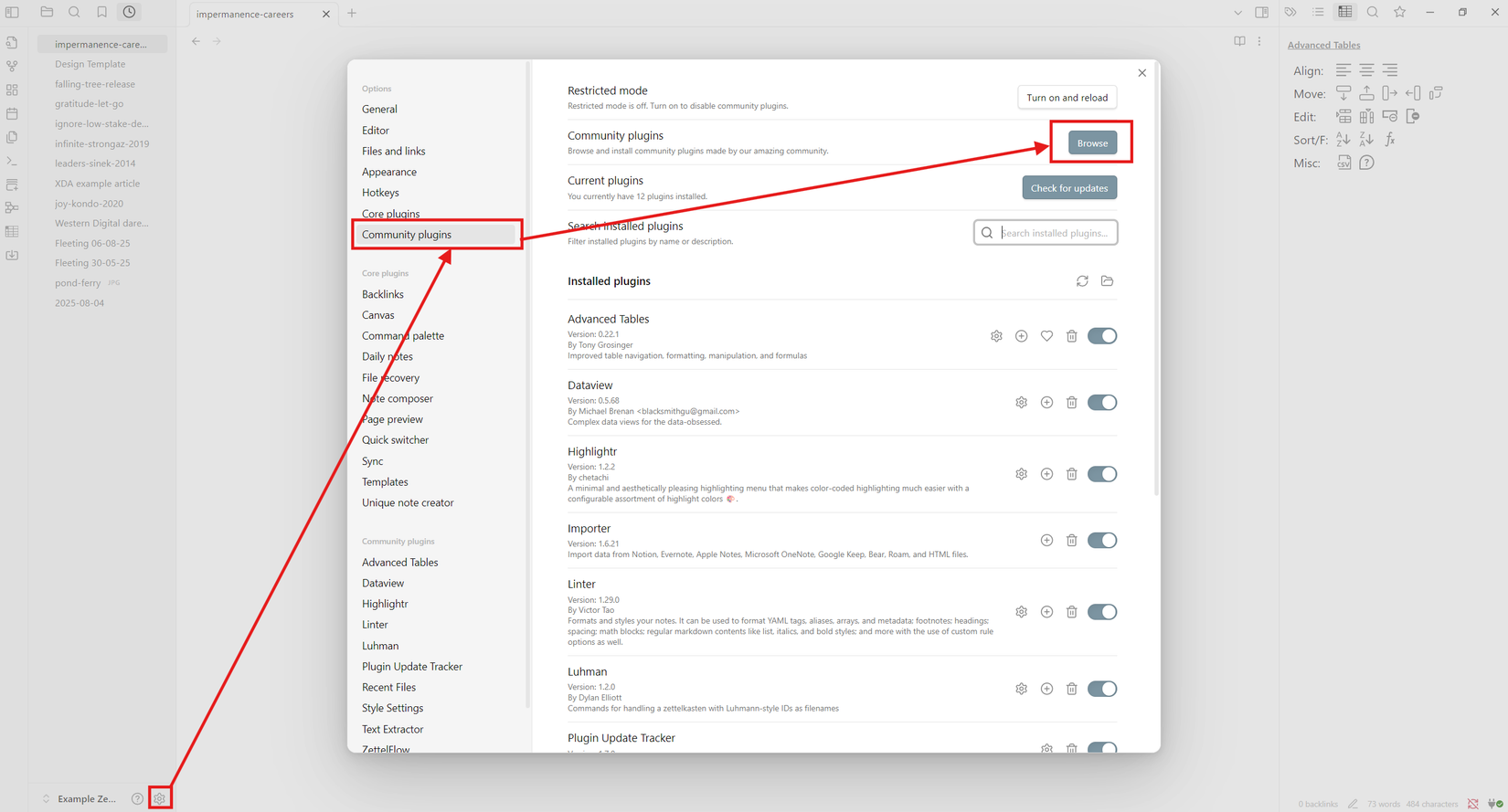 7 must-have Obsidian plug-ins for Zettelkasten