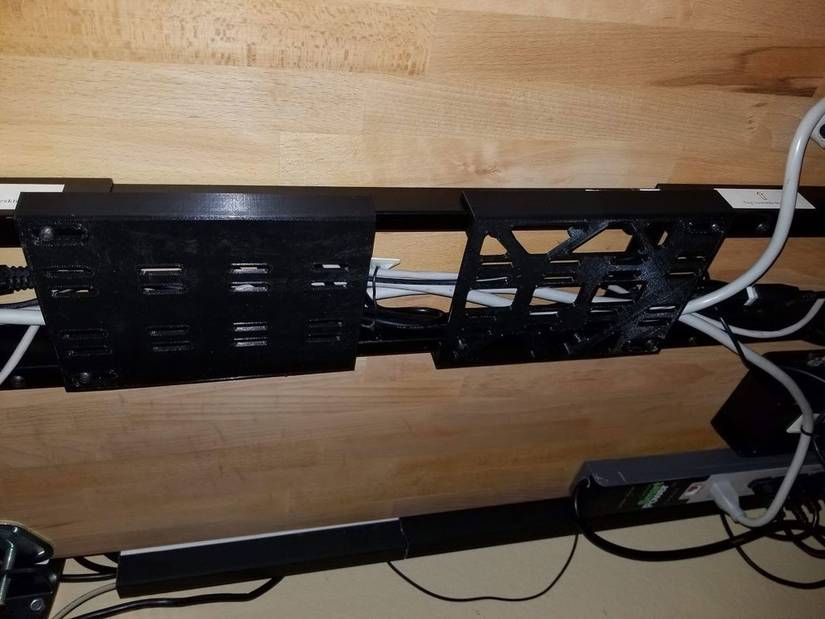 If you 3D print a cable management tray for under your desk, it will ...