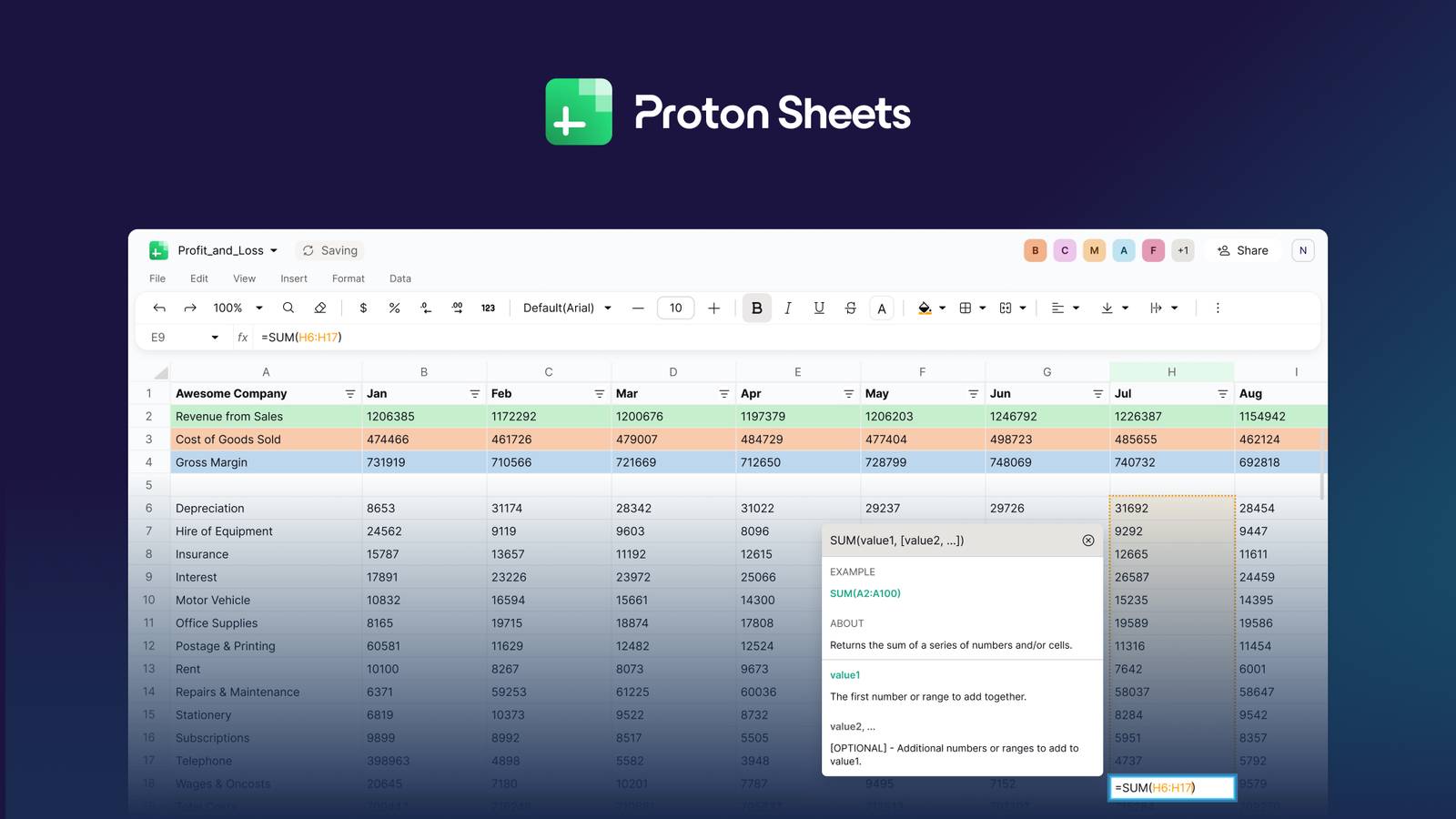 Excel and Sheets have a new privacy-focused rival from Proton