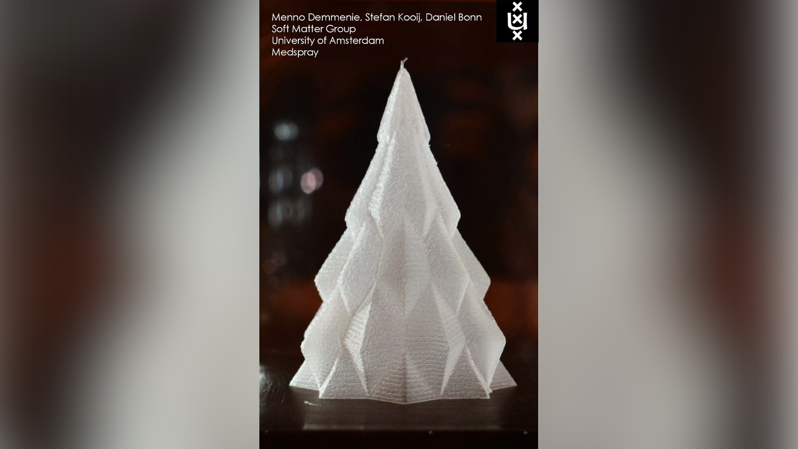 Physicists have 3D-printed a small tree made of ice, just in time for ...