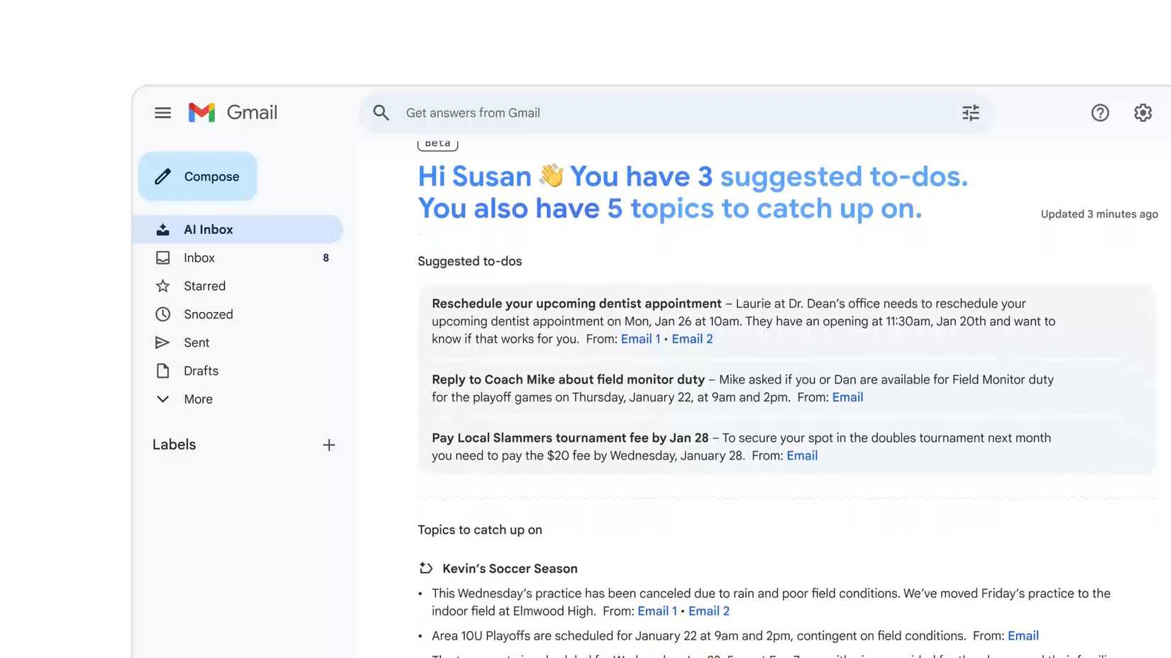 Google wants to reinvent Gmail's inbox with AI —and some features ...