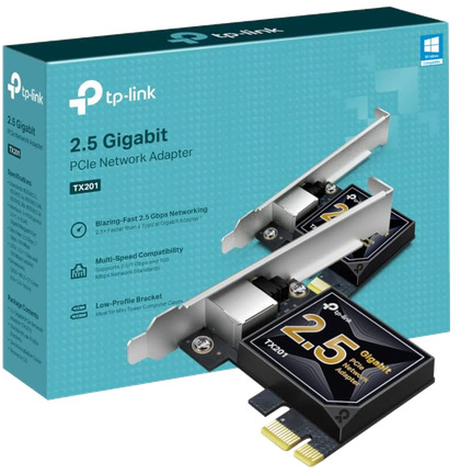 Your motherboard has a 1GbE port, and adding a $15 2.5GbE PCIe card ...