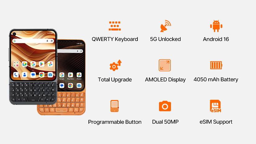 This BlackBerry-like phone with a QWERTY keyboard just hit Kickstarter