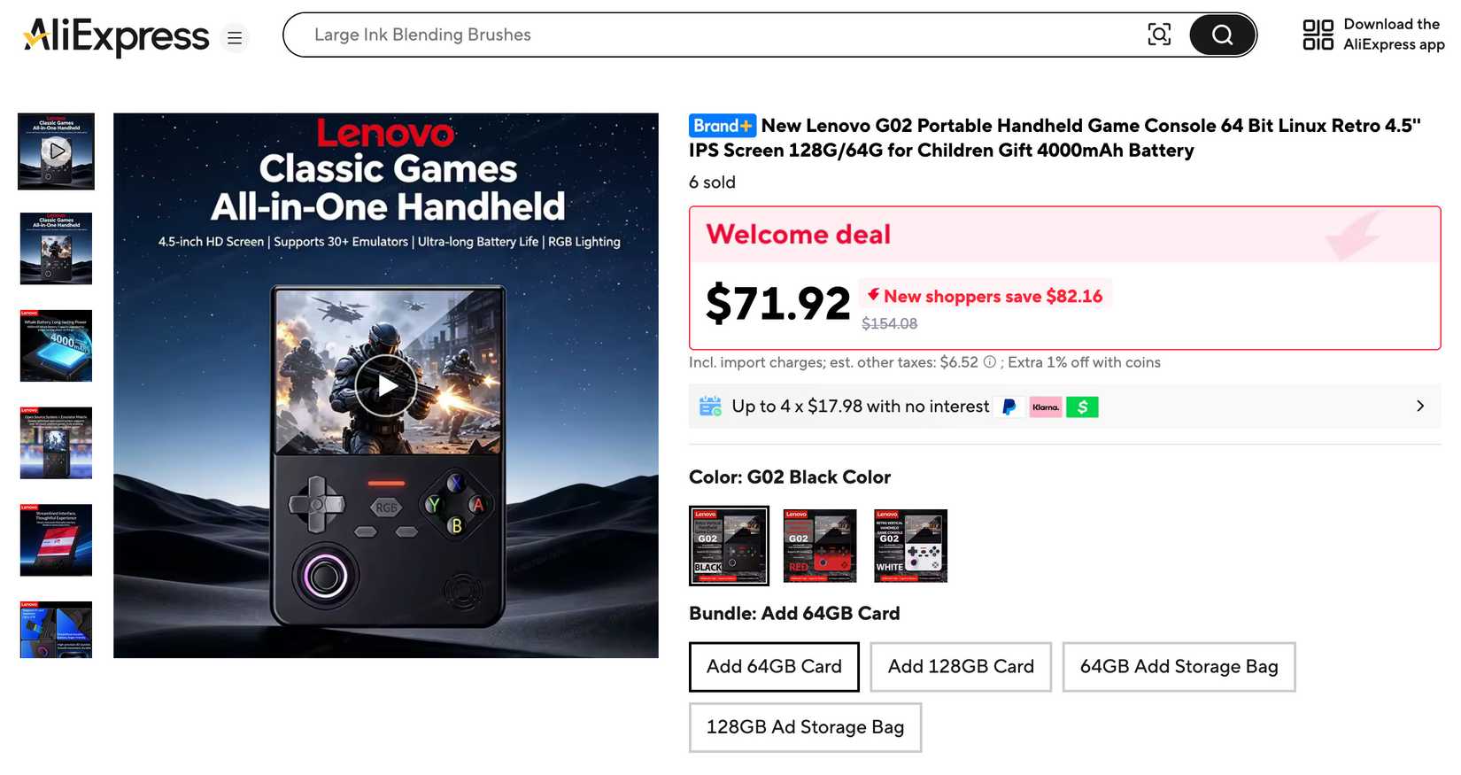 Lenovo's G02 retro handheld is reportedly packed with copyrighted ROMs ...