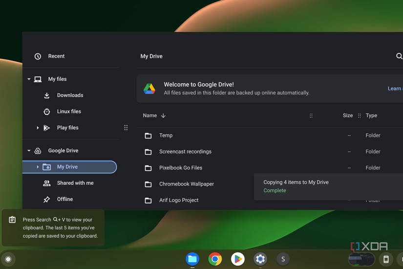 How to send Chromebook downloads to Google Drive