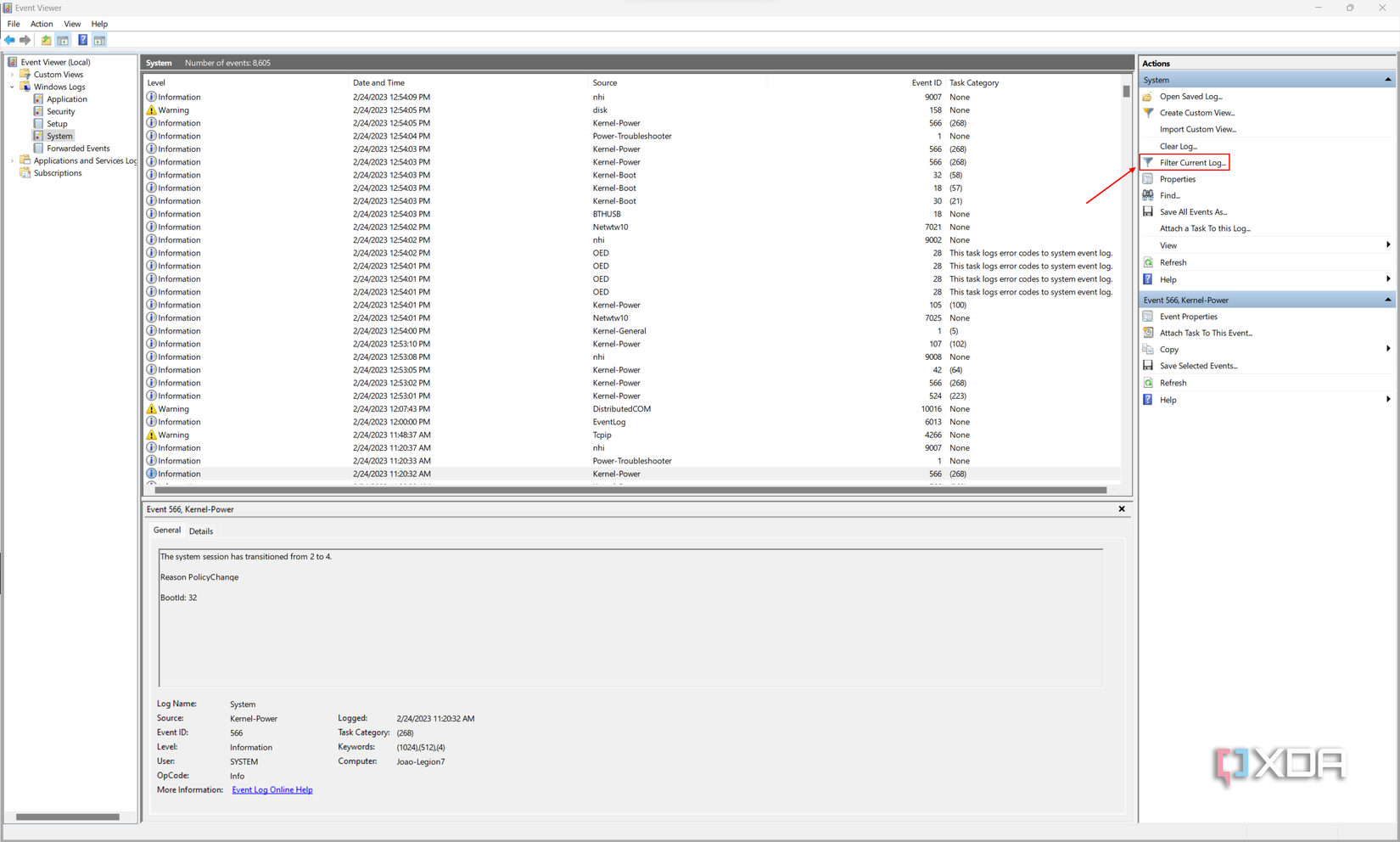You can use the Windows Event Viewer to find what's causing your PC ...