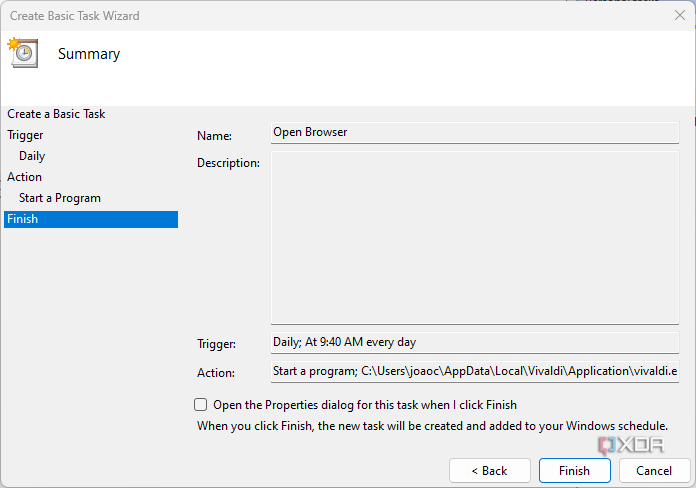How to create automated tasks with Task Scheduler in Windows 11