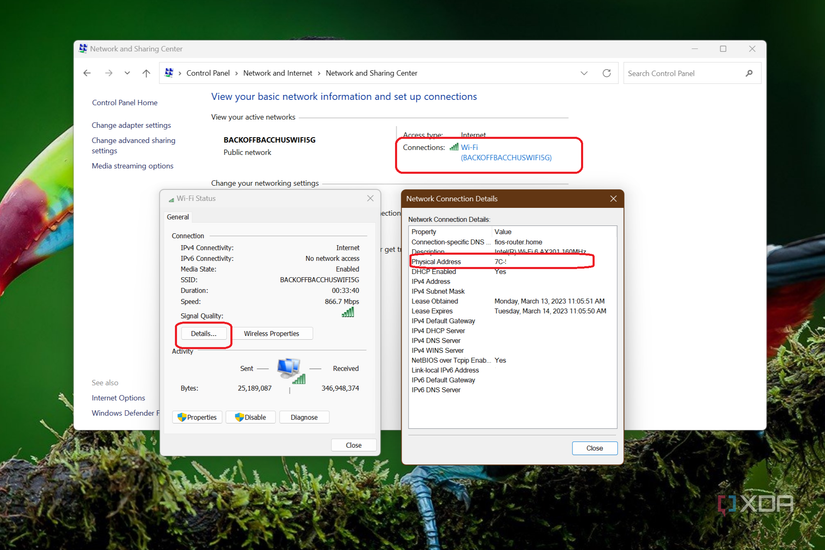 How to find your PC's MAC address