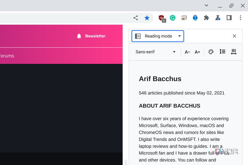 How to use reading mode on a Chromebook