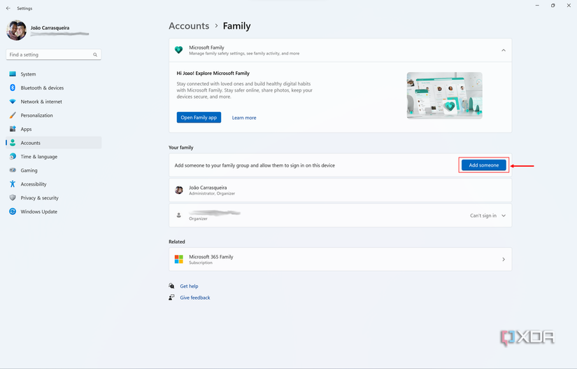 How to create and set up a child account in Windows 11
