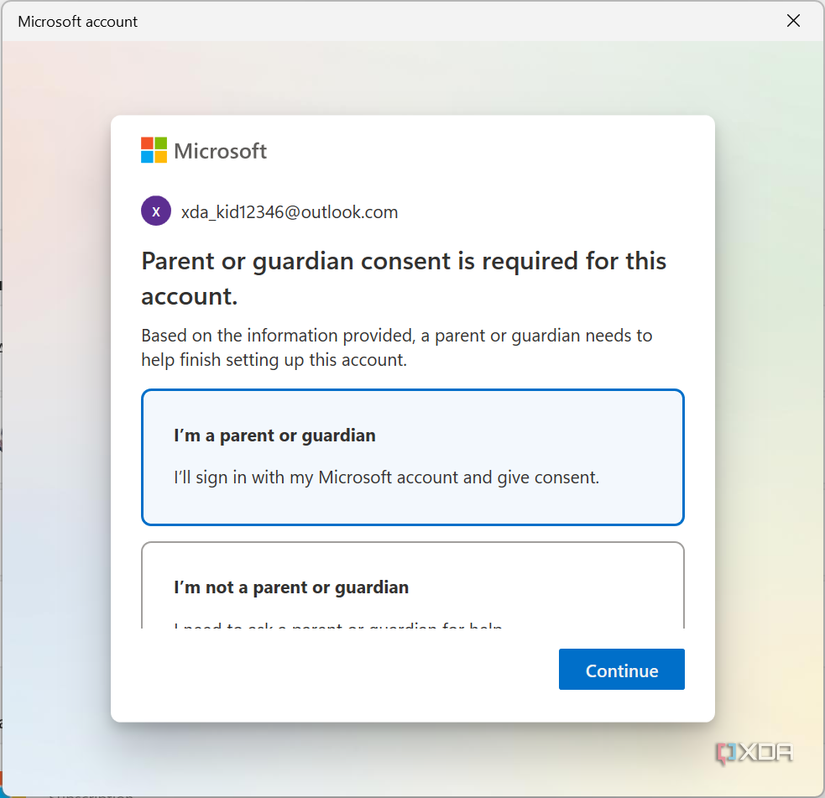 How to create and set up a child account in Windows 11