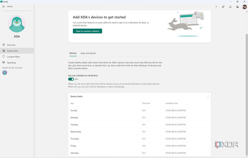 How to create and set up a child account in Windows 11