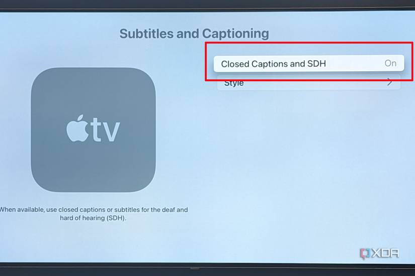 How to enable subtitles and captioning on Apple TV