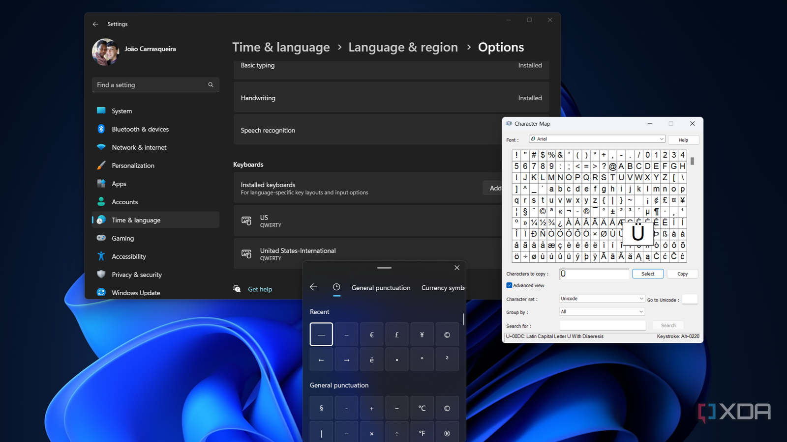 How to use special characters in Windows 11
