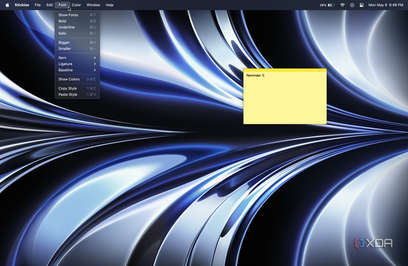 How to use the Stickies app on macOS