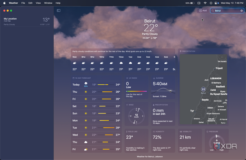 How to use the Weather app on macOS