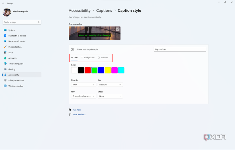 How to set up live captions on Windows 11