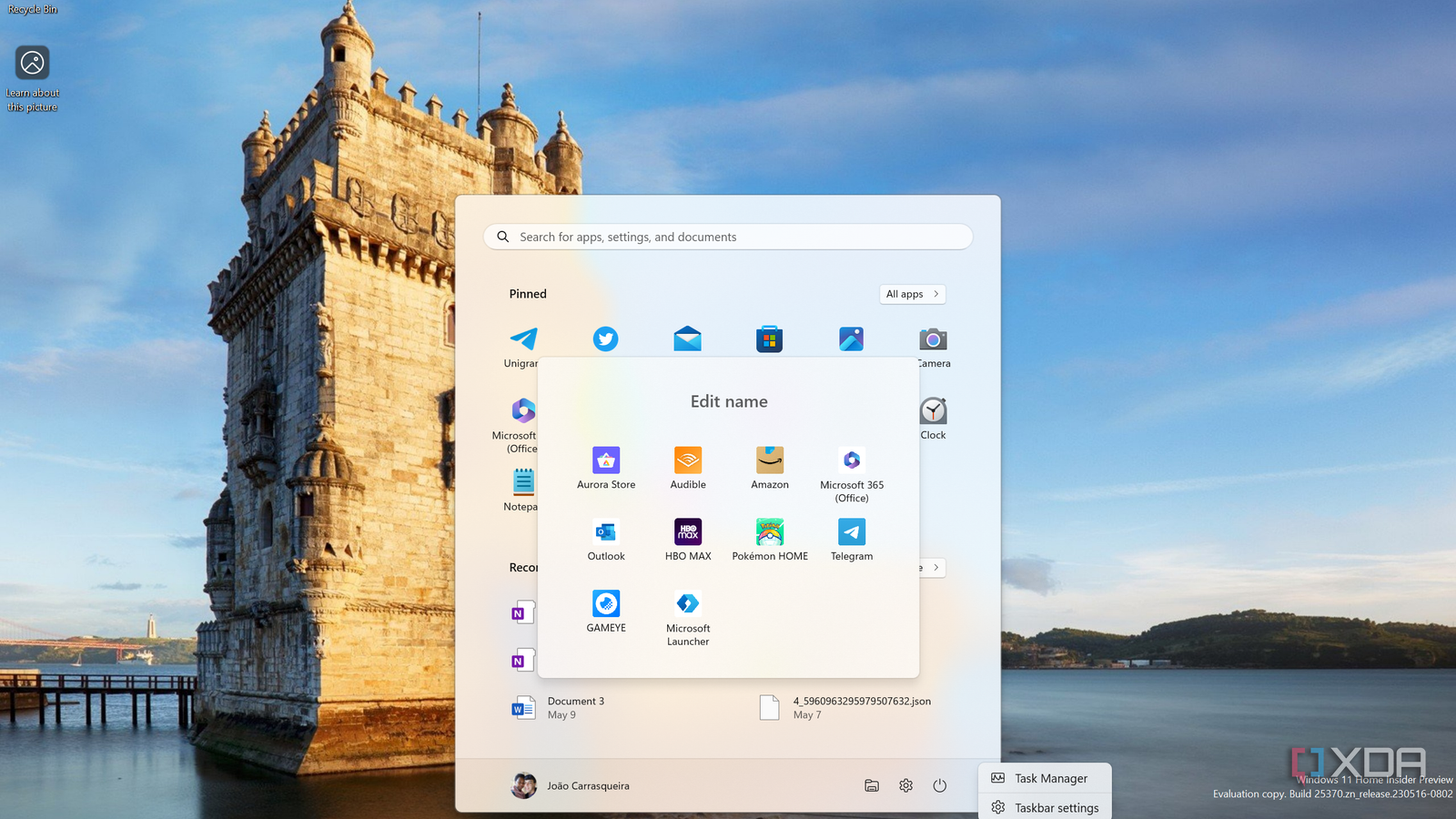 How to move the taskbar in Windows 11