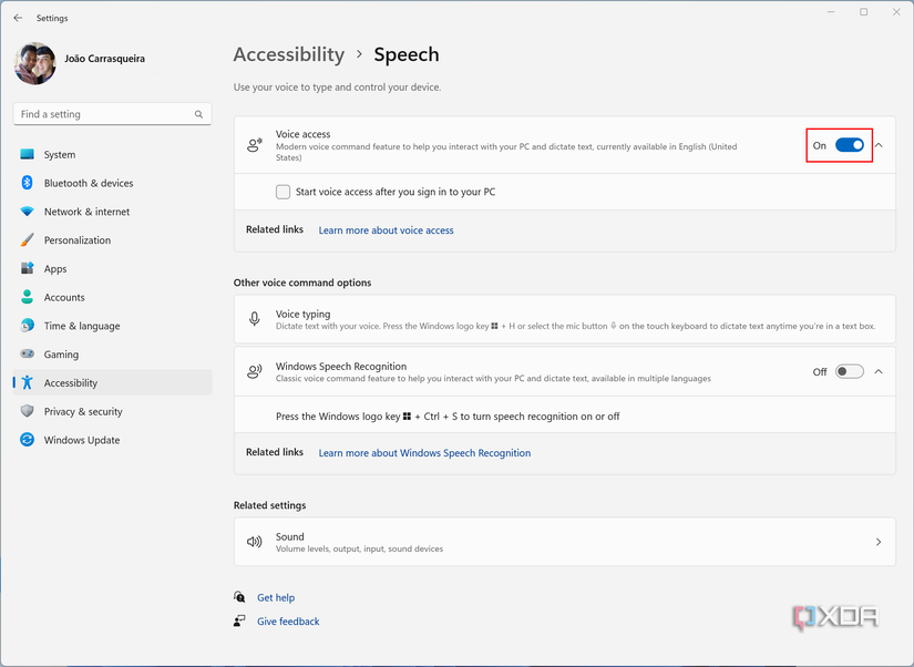 How to set up voice access on Windows 11