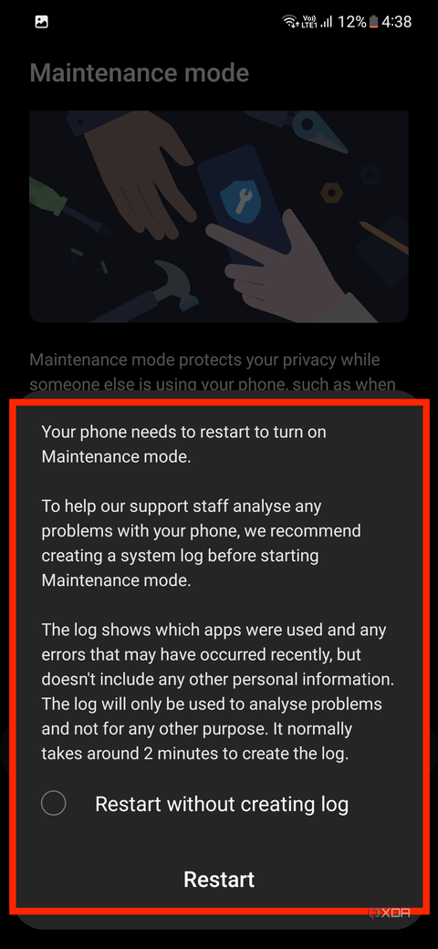 How to use Maintenance Mode on a Samsung Galaxy device