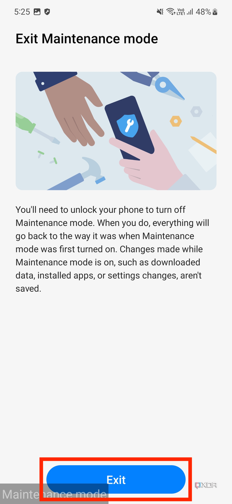 How to use Maintenance Mode on a Samsung Galaxy device