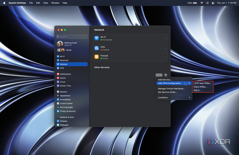 How to create a VPN configuration on macOS