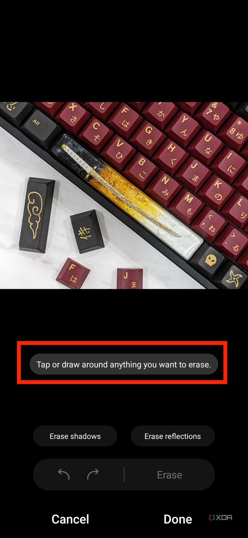 How to use Object Eraser on a Samsung Galaxy device