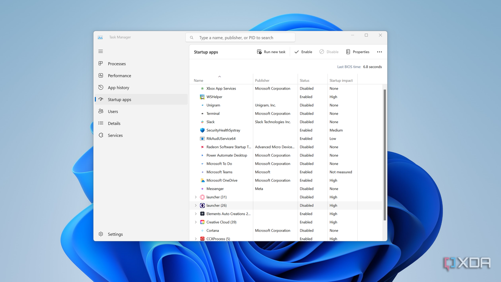 How to turn off startup tasks in Windows 11