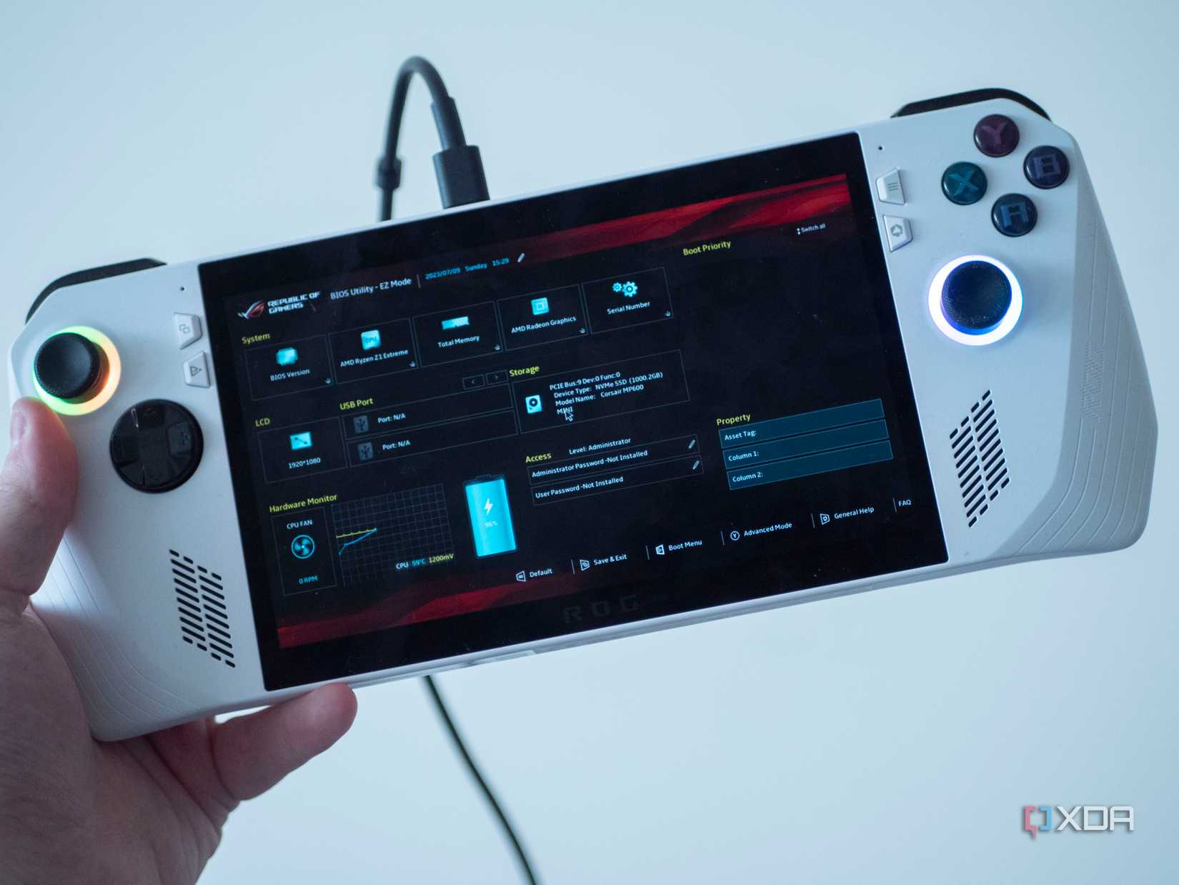 How to access and update the Asus ROG Ally BIOS