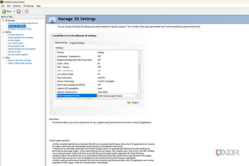 Complete guide to Nvidia Control Panel and the Nvidia app