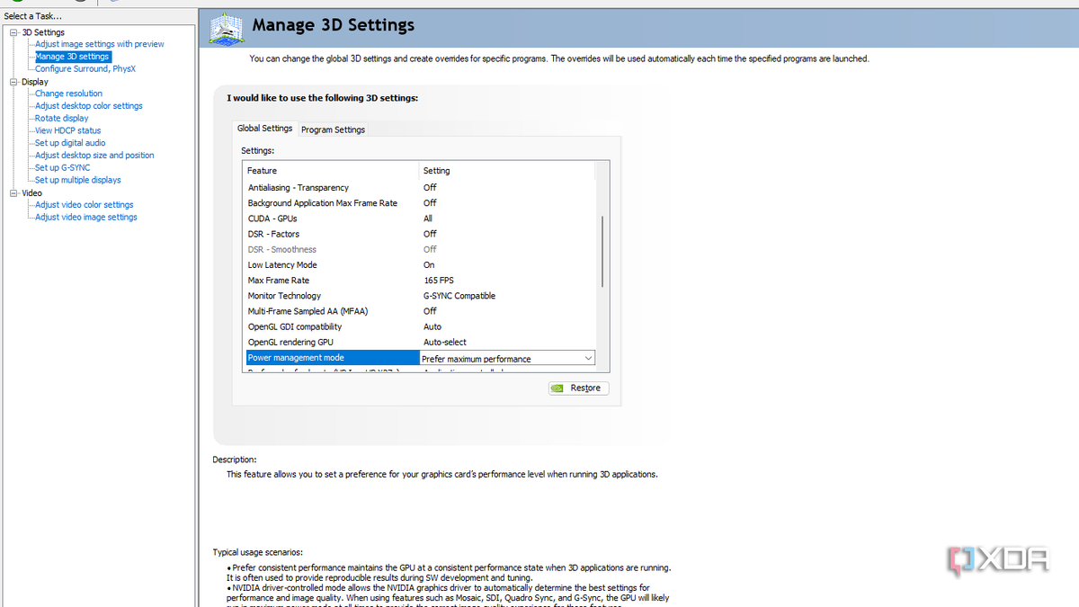 5 ways to fix "Nvidia display settings are not available" error on Windows