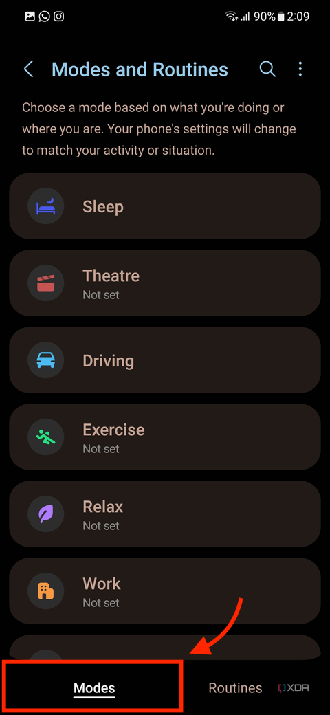 How to create custom Modes and Routines on a Samsung device